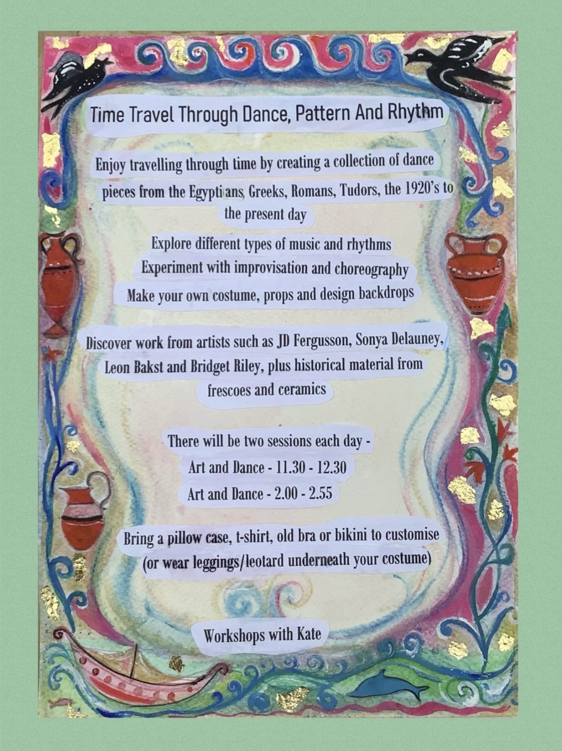 Time Travel through dance, Pattern and Rhythm – Kate Wrigglesworth