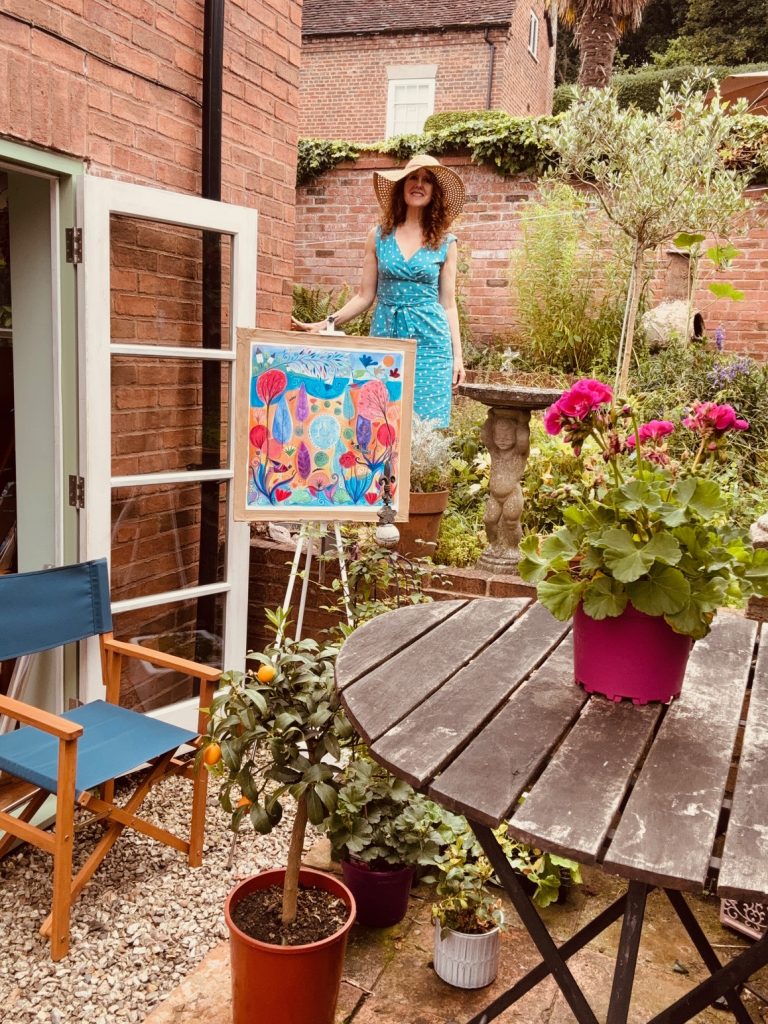 Painting outside – Kate Wrigglesworth
