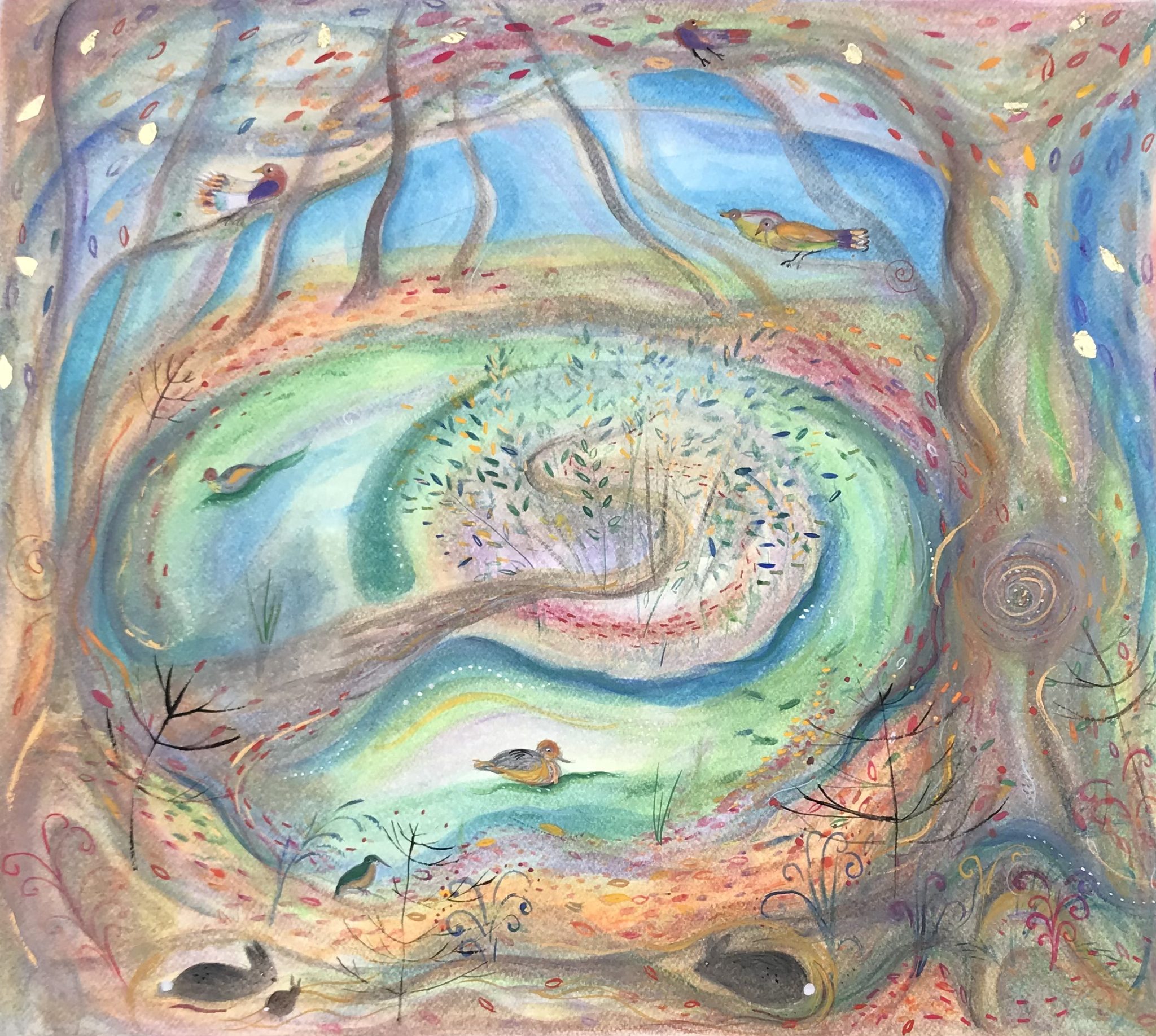 A closer look at “Rewilding of the fishing pool” in progress – Kate ...