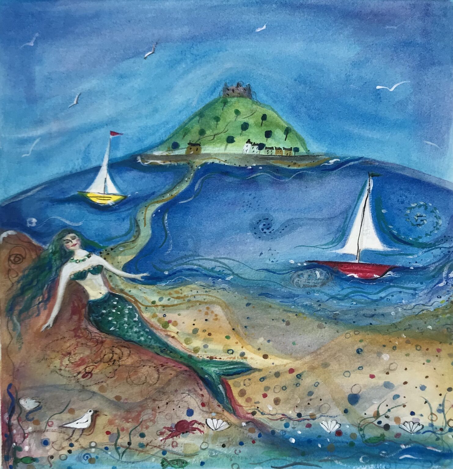 A Mermaid at St.Michael’s Mount – Kate Wrigglesworth